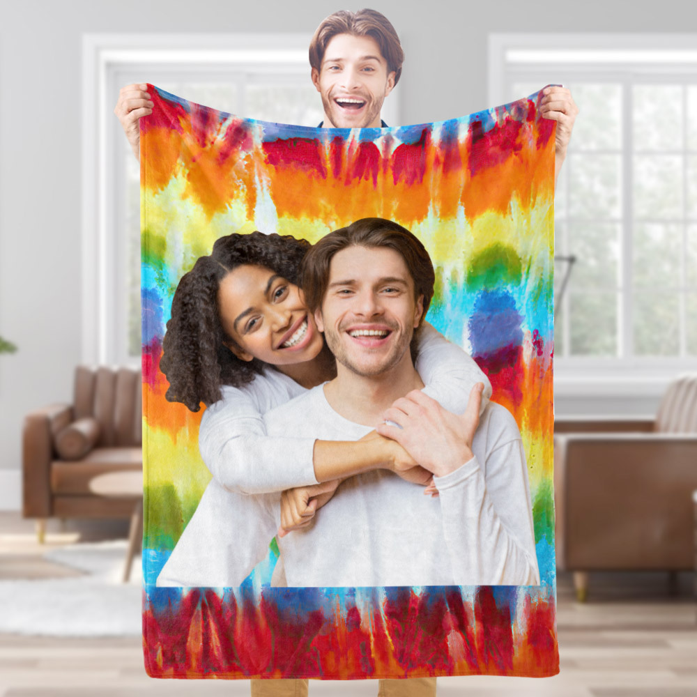 Custom Photo Fleece Blanket with Various Pattern Backgrounds - MadeMine ...