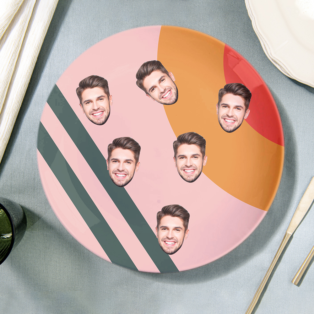 Personalized Dinner Plates Gifts Custom Face Ceramic Dishes - MadeMine ...