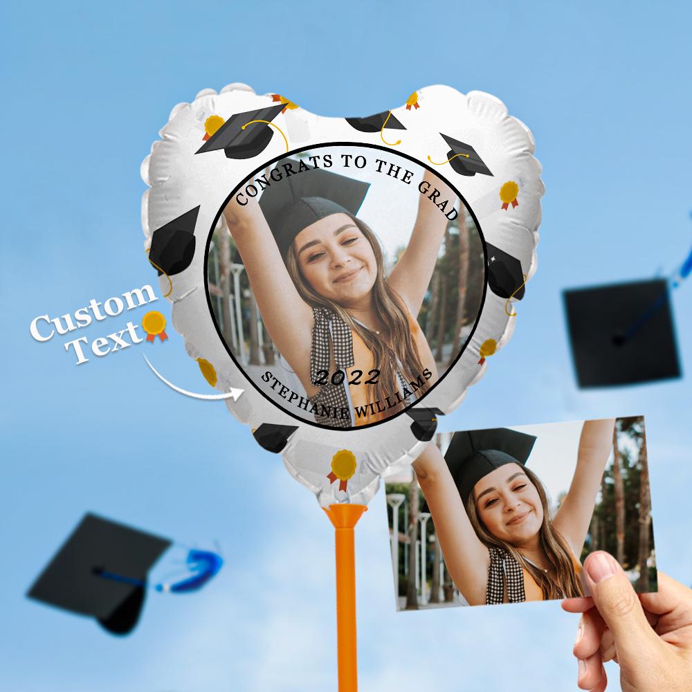 CONGRATS TO THE GRAD Balloons Custom Photo Graduation Balloons Party ...