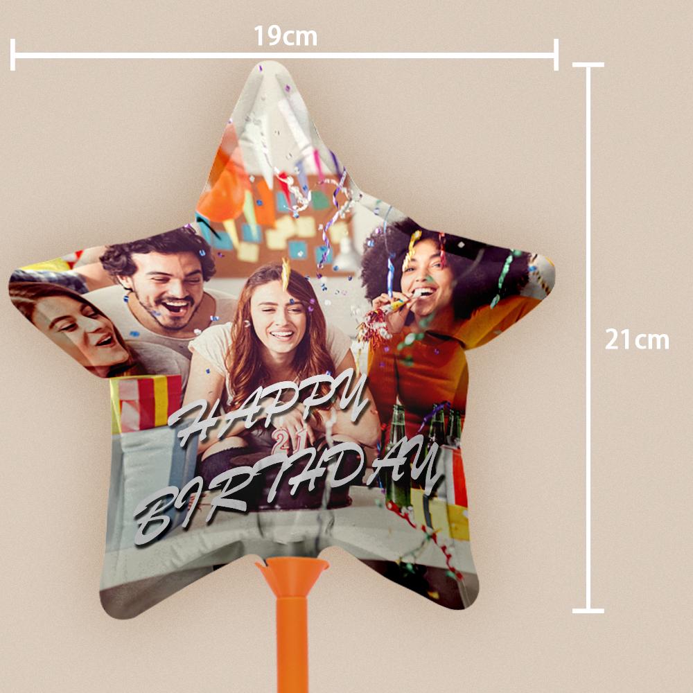 Custom Star Balloons Personalized Happy Birthday Balloon for Party ...