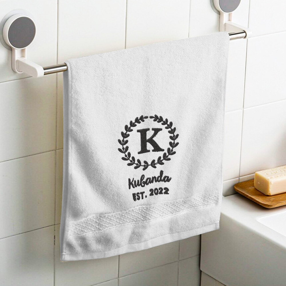 Custom Monogrammed Hand Towel Personalized Embroidered Towels ...