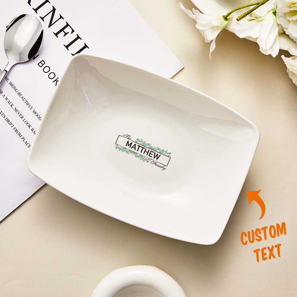 Custom Name Plate Personalized Engraved Tableware Plate - MadeMine ...