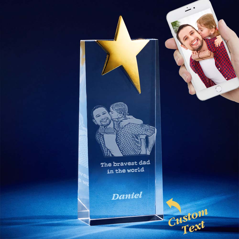 Custom Crystal Star Award Trophies with Engraving - MadeMine Custom ...