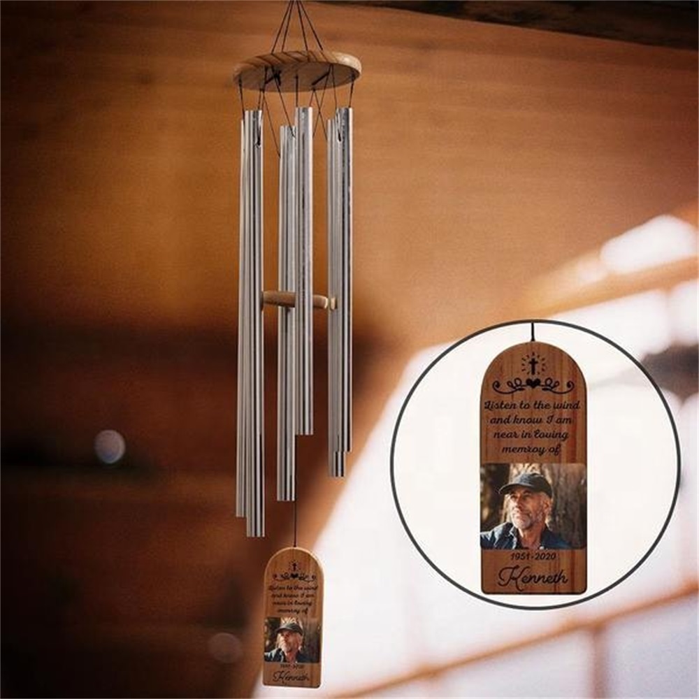 Personalized Memorial Wind Chimes Custom Tribute Wind Chime - MadeMine ...