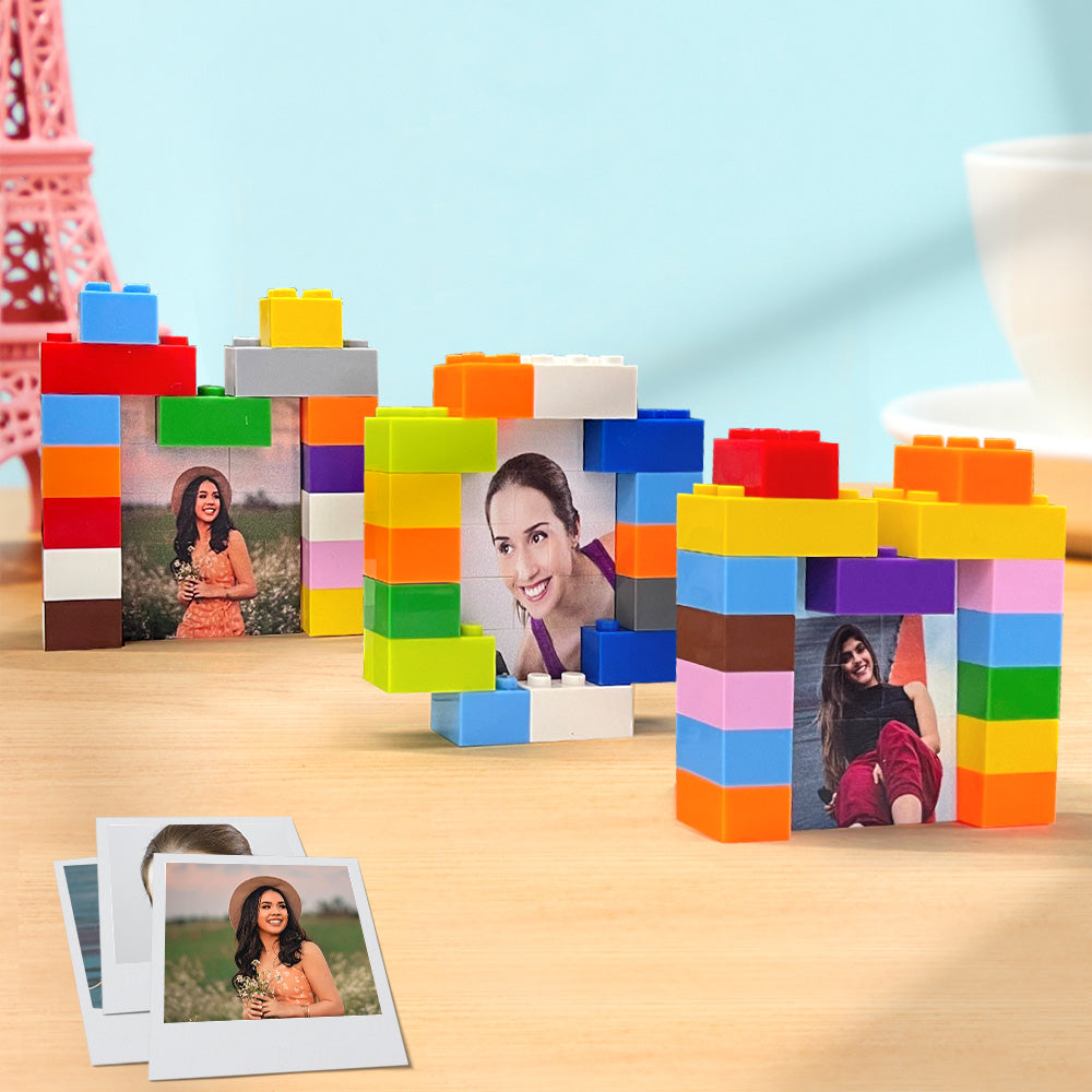 Custom MOM Building Brick Puzzles Personalized Photo Blocks - MadeMine ...