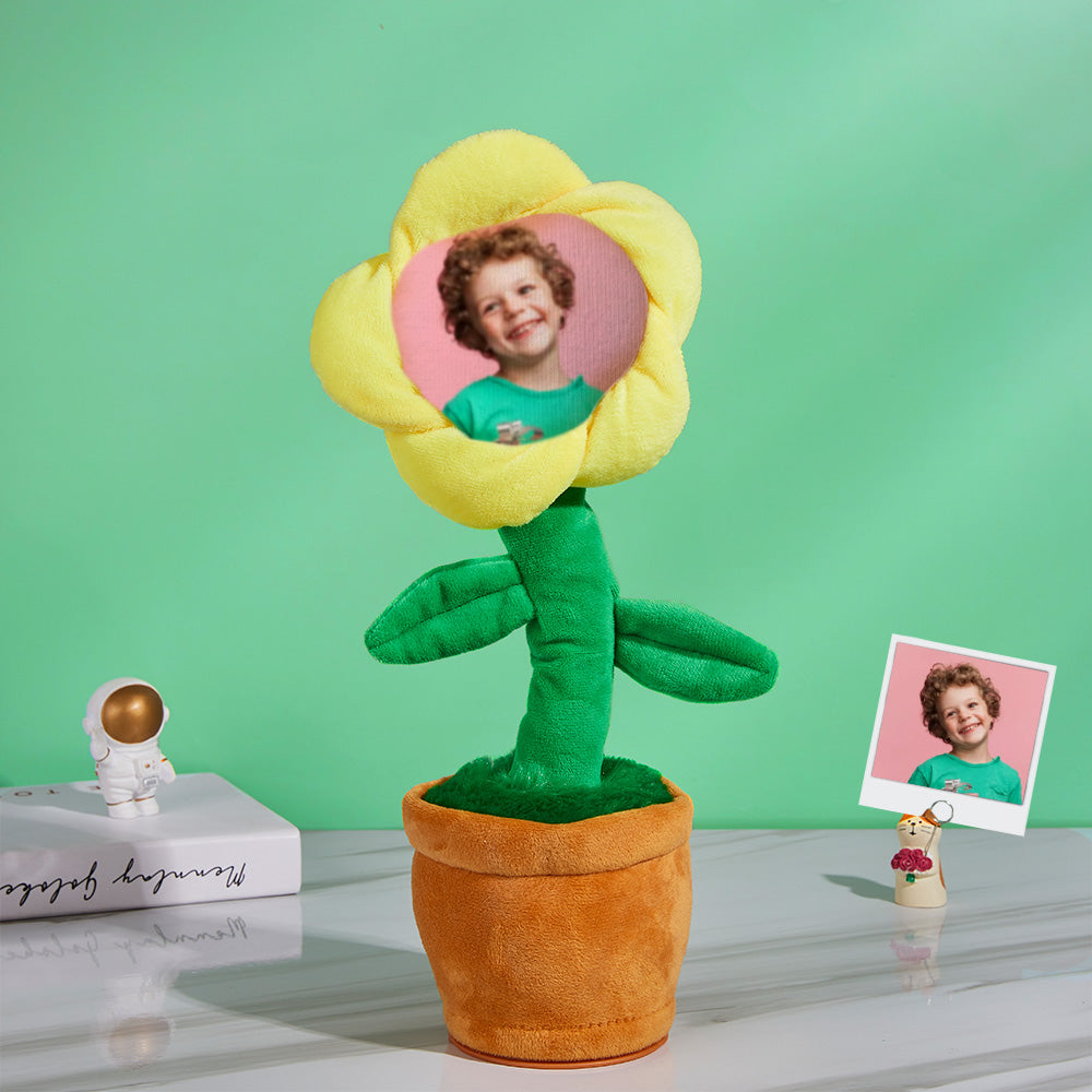 Custom Photo Dancing Plant Recording Music Toy Flower Singing Sunflower ...