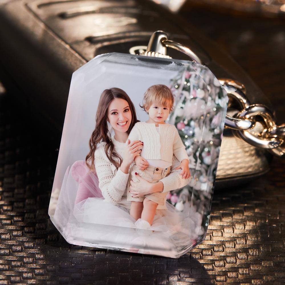 Custom Photo Keychain Crystal Keychains Romantic Gifts - MadeMine ...