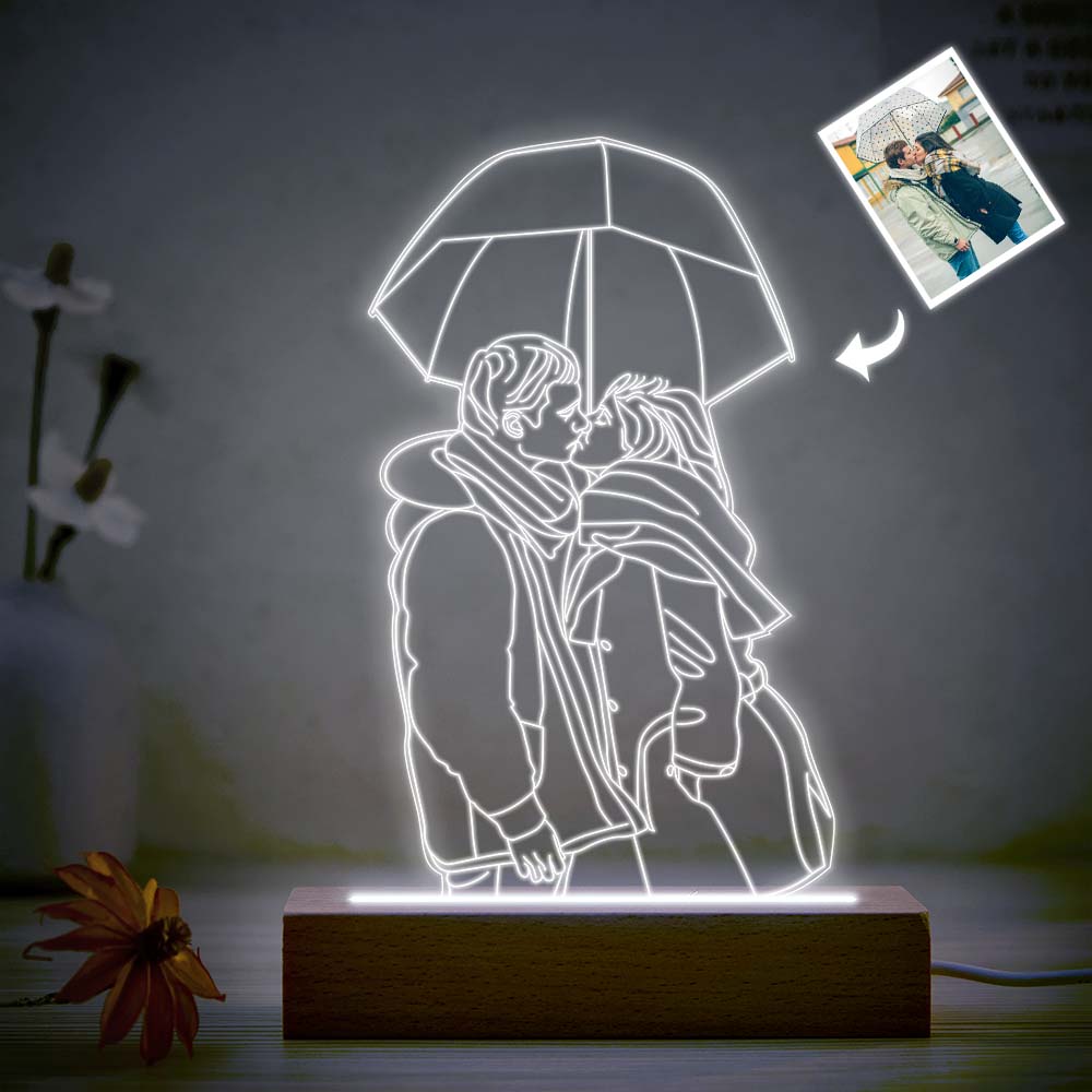 Personalized 3D Photo Lamp 7 Colors Changing Acrylic Night Light ...