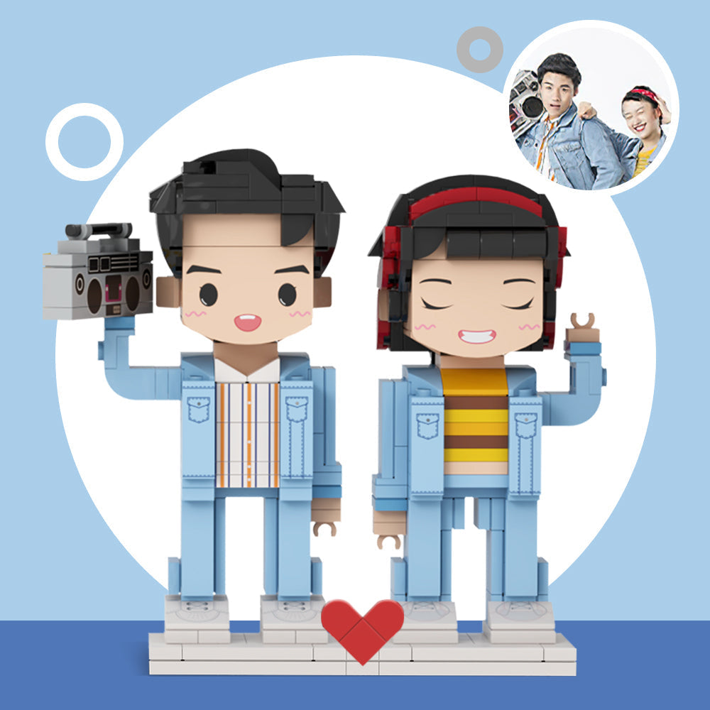Fun Gifts Customizable Fully Body 2 People Custom Brick Figures ...