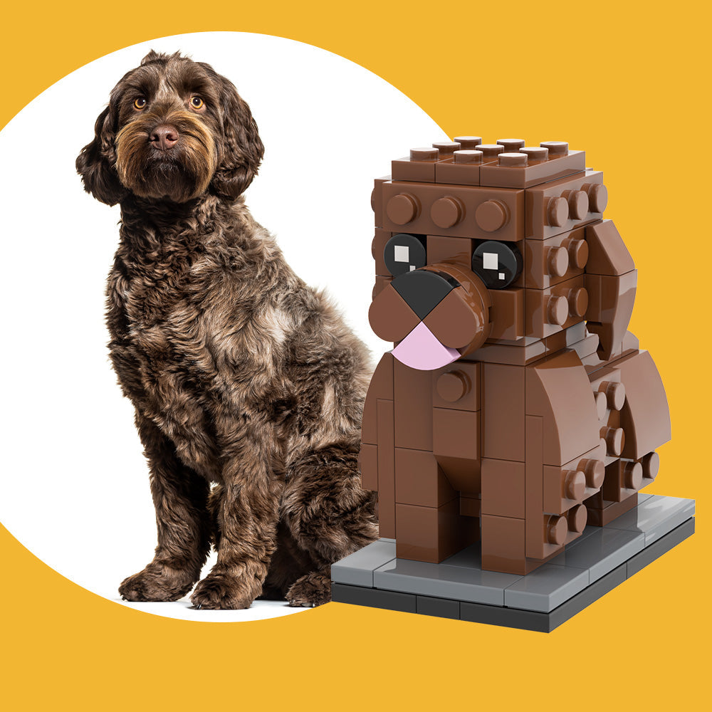 Fully Body Customizable Giant Poodle 1 Dog Photo Custom Brick Figures ...