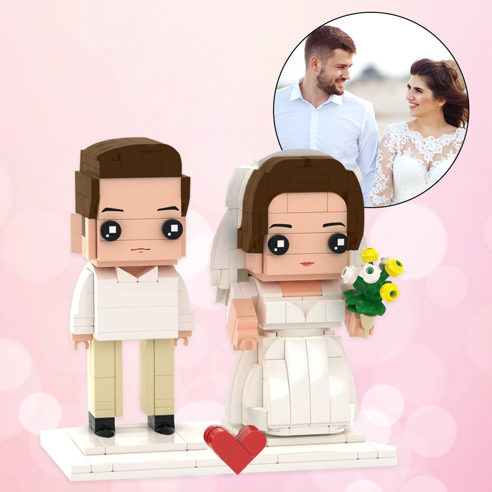 We Get Married Fully Body Customizable 2 People Custom Brick Figures ...