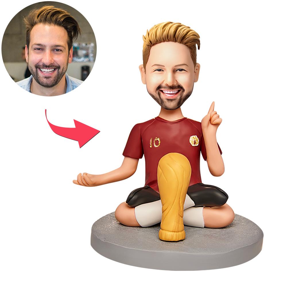 World Cup Custom Bobblehead Engraving with Text - MadeMine Custom Drop ...