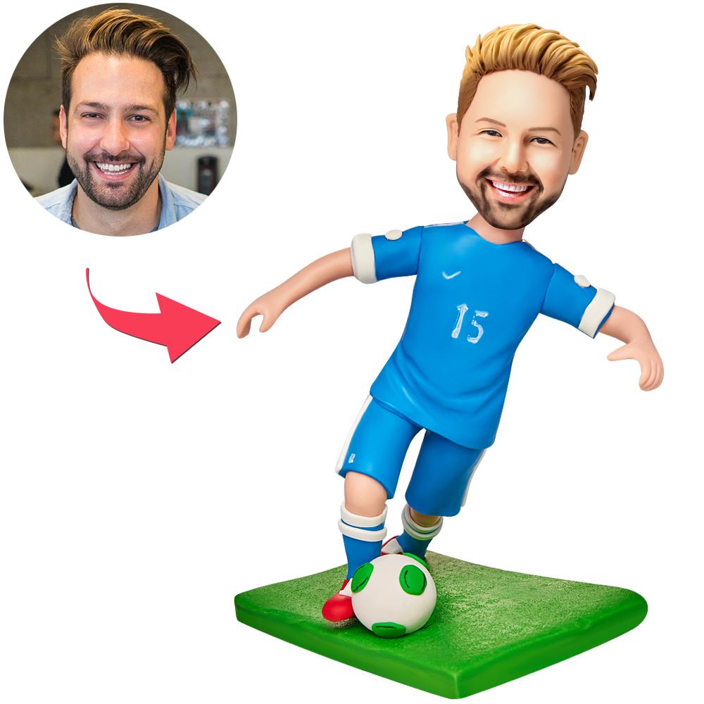 Running Soccer Sports Custom Bobblehead Engraved with Text - MadeMine ...