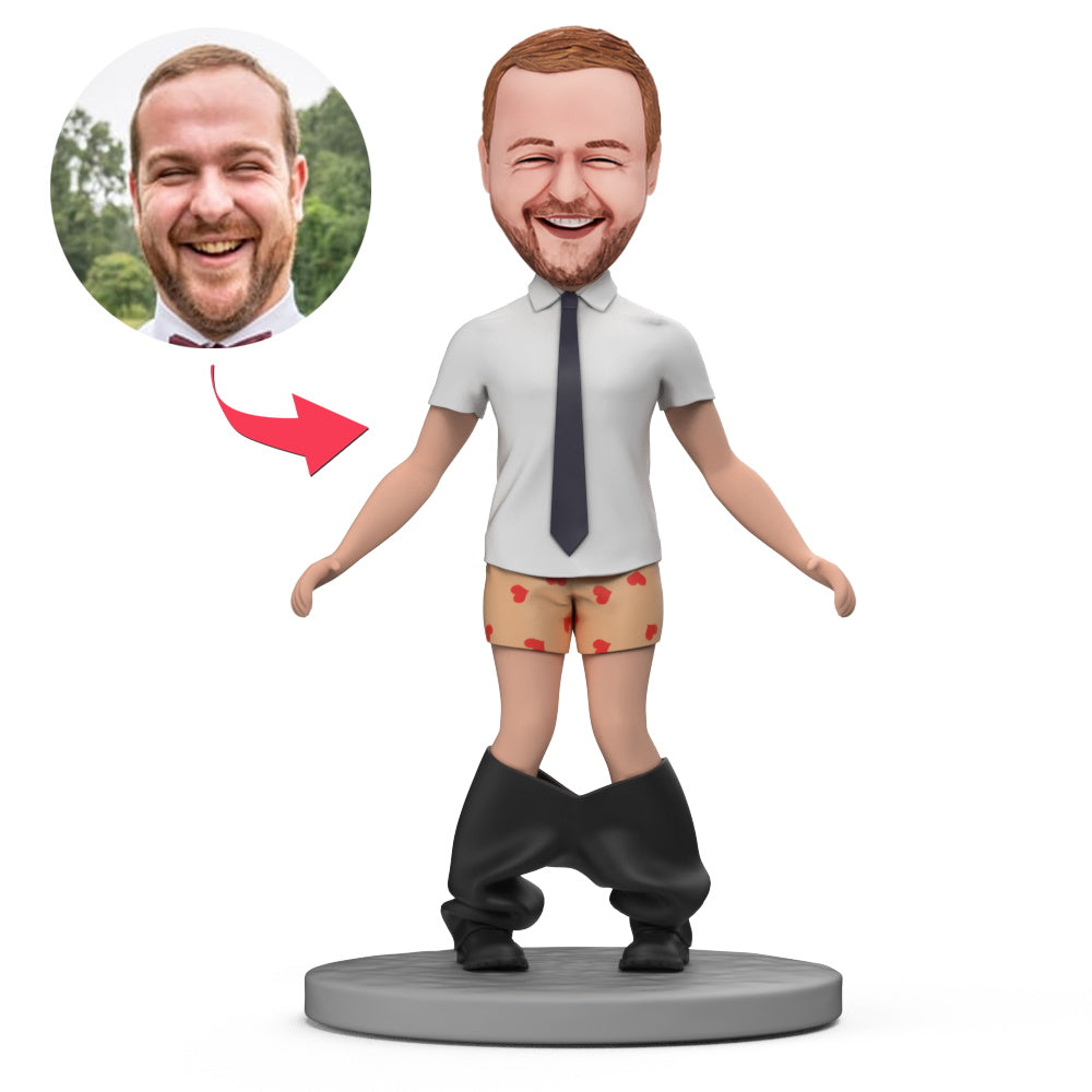 Man Trousers Humor Custom Bobblehead With Engraved Text - MadeMine ...