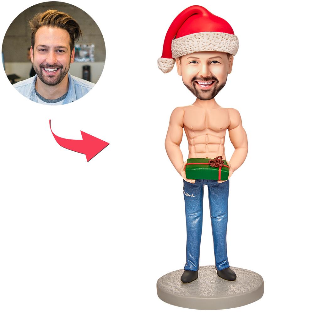 Christmas Gift a Strong Muscular Man Custom Bobblehead with Engraved ...