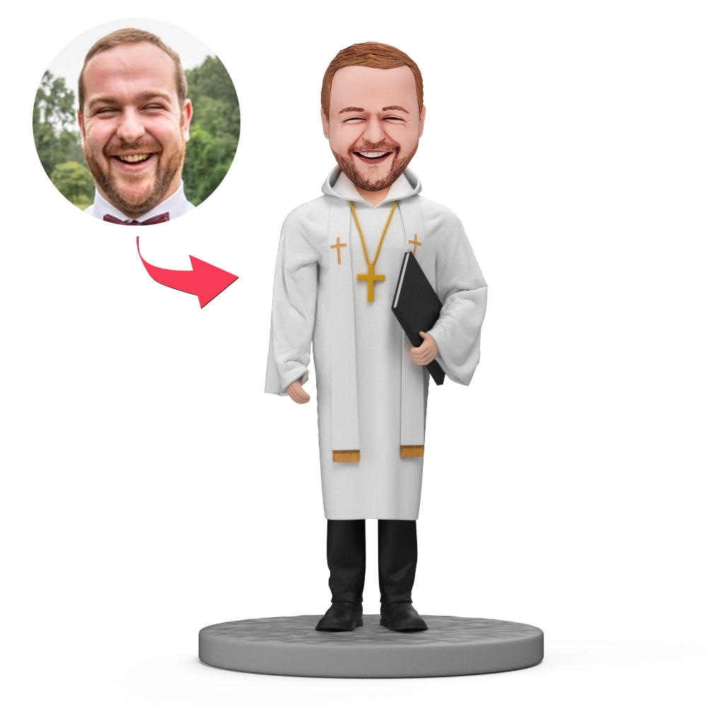 Custom Bobblehead Bishop in Wedding Officiant Attire - MadeMine Custom ...
