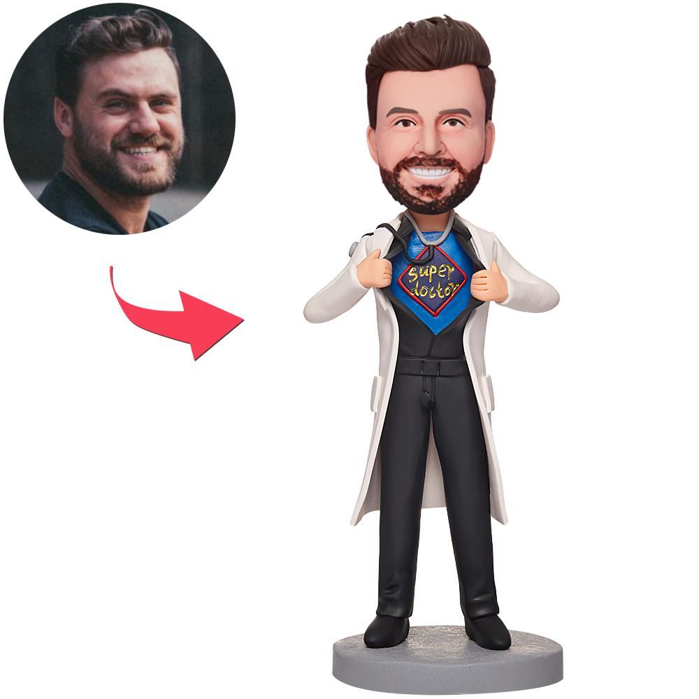 Custom Male Doctor Bobbleheads With Engraved Text - MadeMine Custom ...