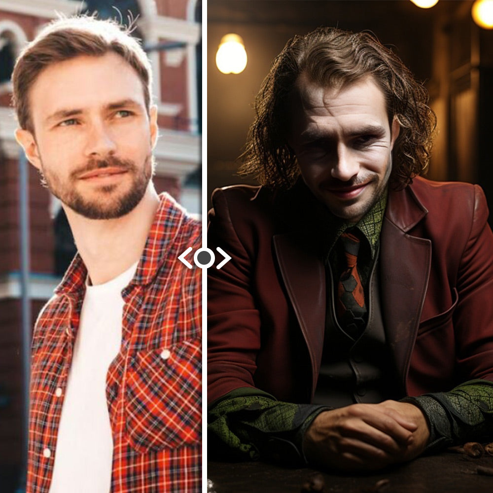 Personalized Face Joker Frame Gifts for Him Custom Portrait from Photo ...