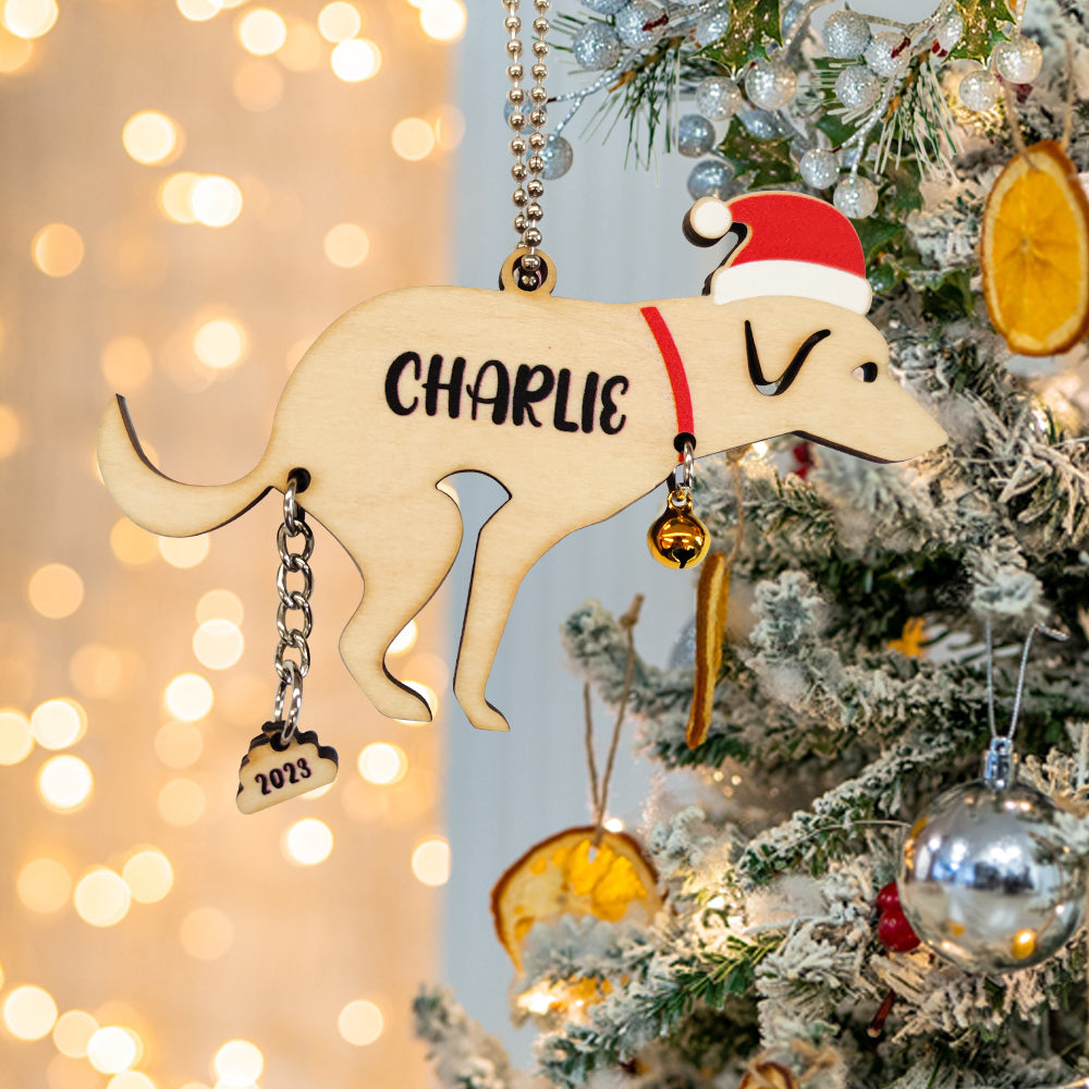 Personalized Funny Pooping Pooches Dog Ornament for Christmas Gifts ...