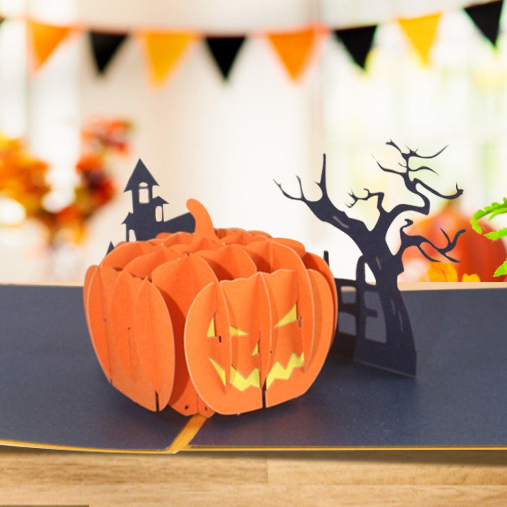 Halloween 3D Pop Up Card Pumpkin Pop Up Greeting Card - MadeMine Custom ...