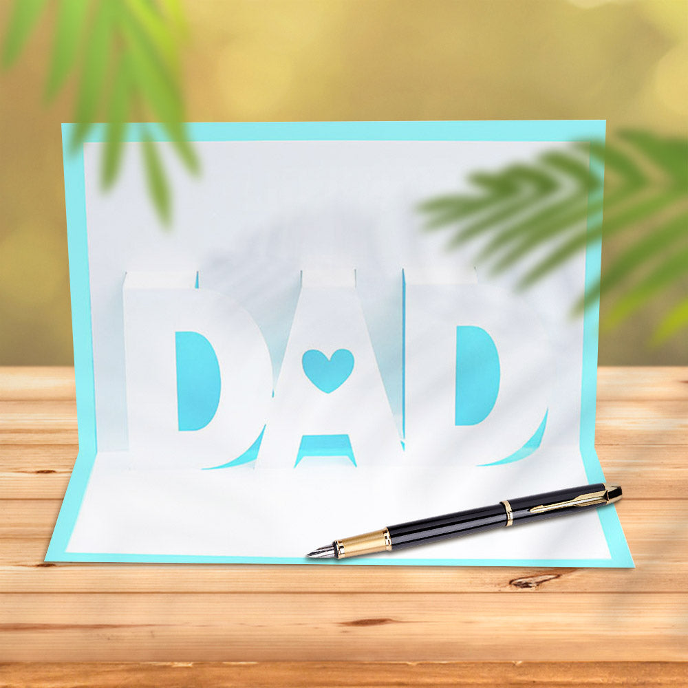 Father's Day Card Dad 3D Pop Up Greeting Card for Him - MadeMine Custom ...