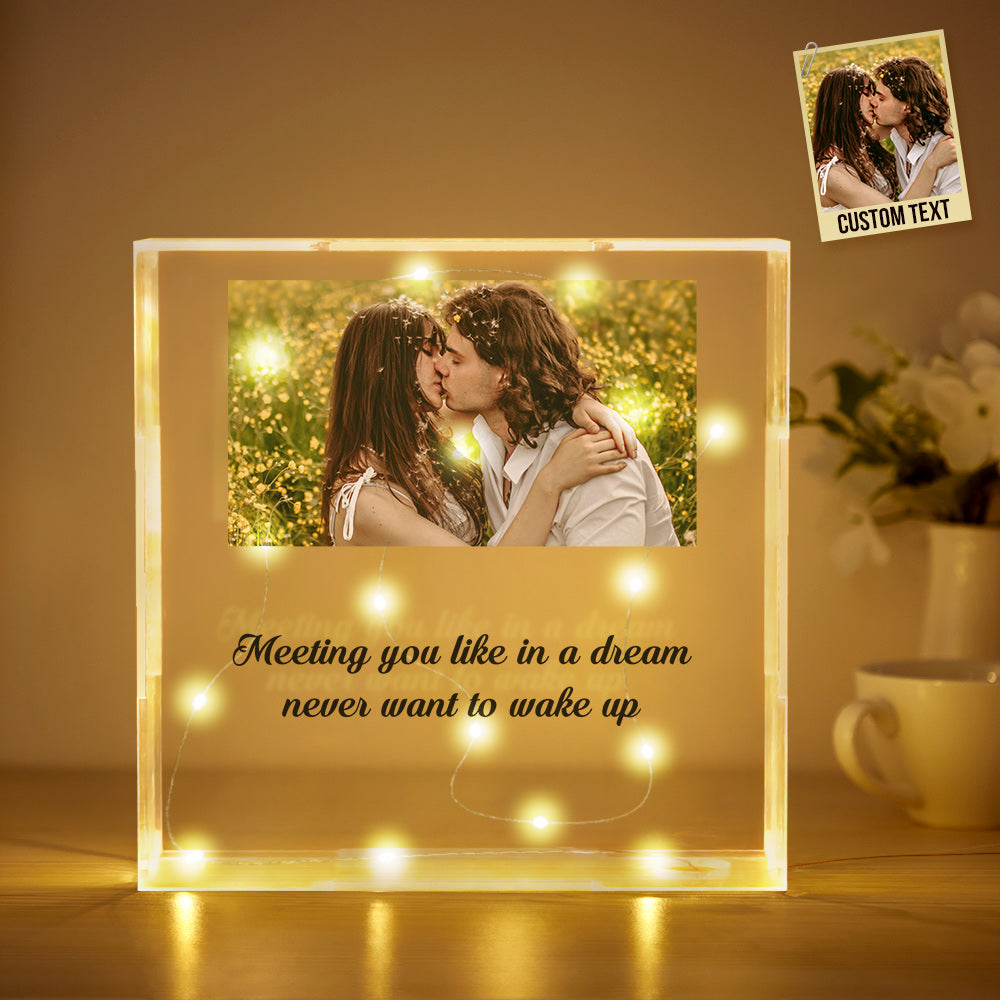 Personalized Photo Transparent Acrylic Decor Night Light Unique Lighted ...
