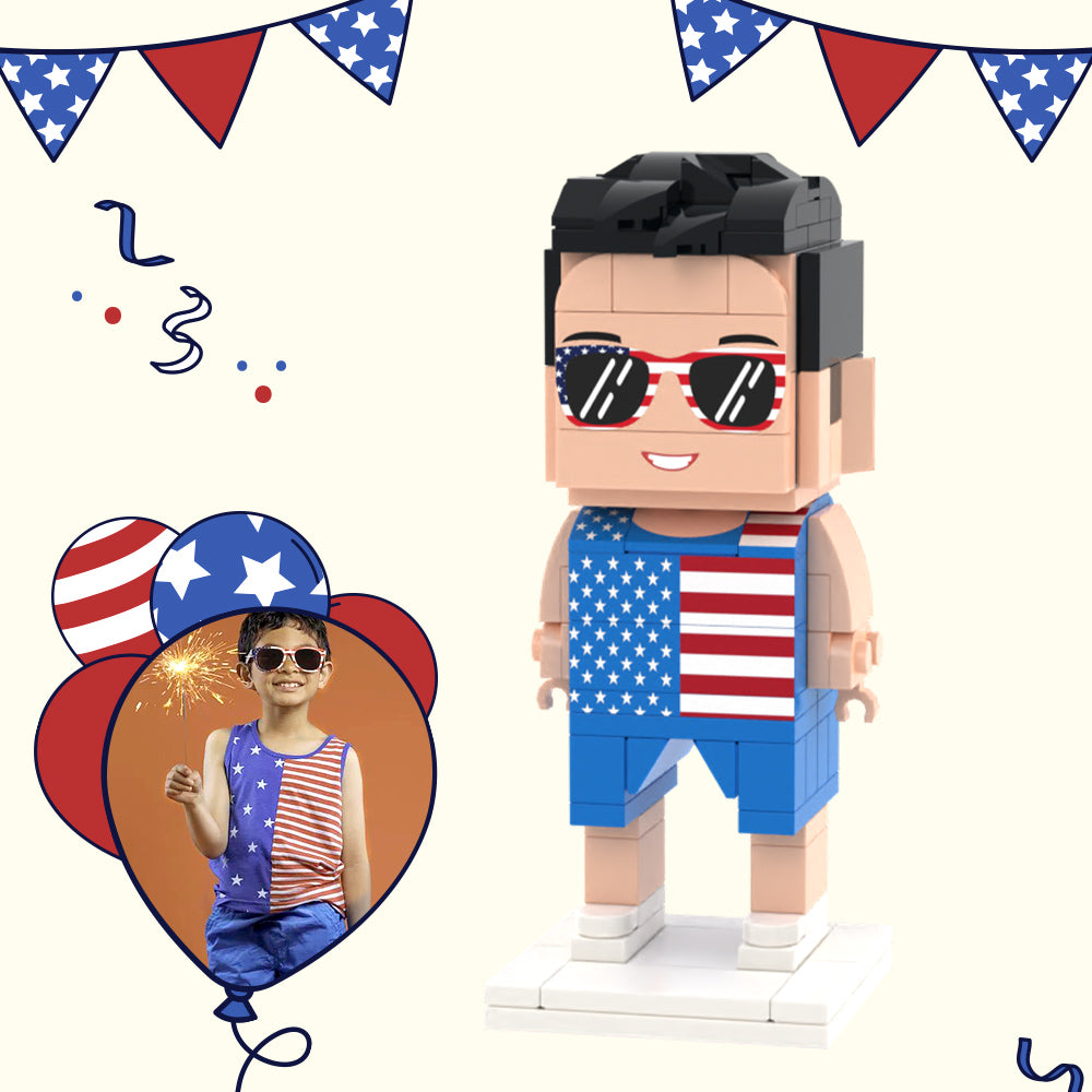 Full Body Customizable 1 Person Custom Brick Figures Small Particle ...