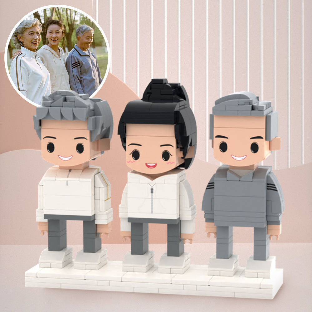 Gifts for Elders 3 People Full Custom Brick Figures Custom Brick ...