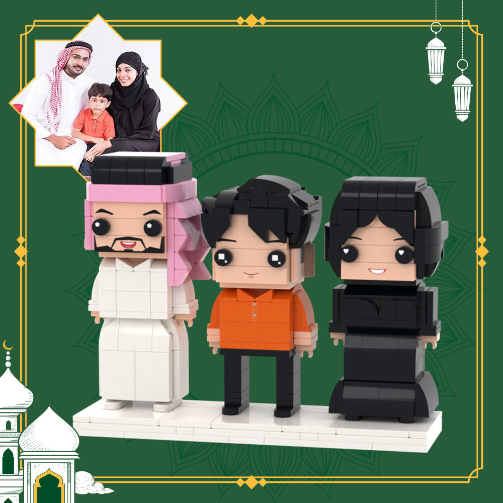 Customized Building Blocks Family Portrait Full Body Customizable 3 ...