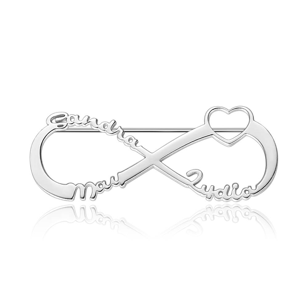 Custom Infinity Name Brooch Nameplate Lapel Pin Memorial Gifts Rose ...
