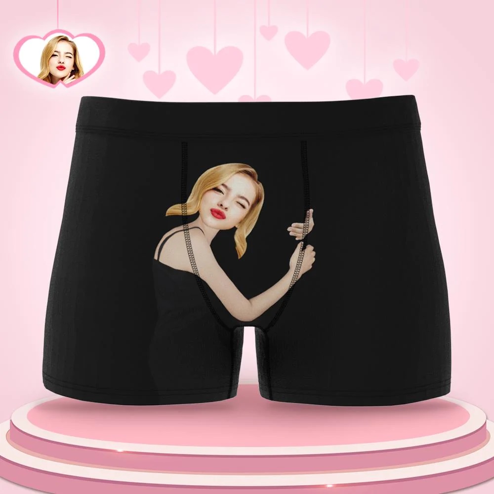 Custom Love Hug Boxer Shorts Personalized Boxers Briefs with Picture ...
