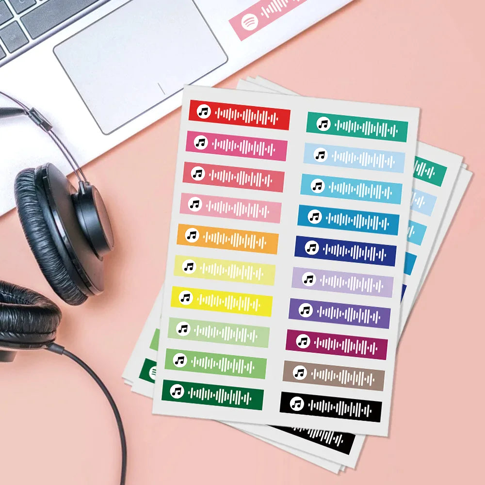 Spotify Stickers Custom Music Code Personalized Song Label - MadeMine ...