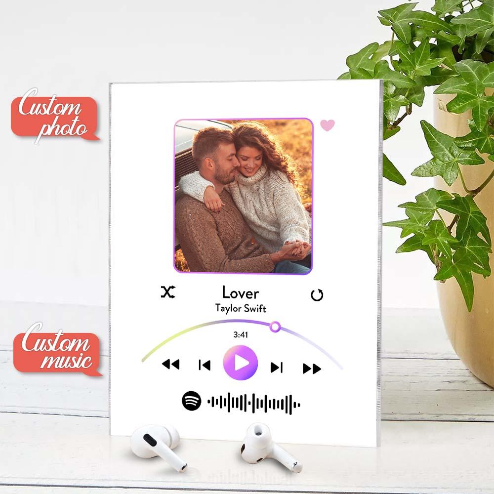 Custom Spotify Code Scanable Plaque Personalized Photo Plaque Gift ...