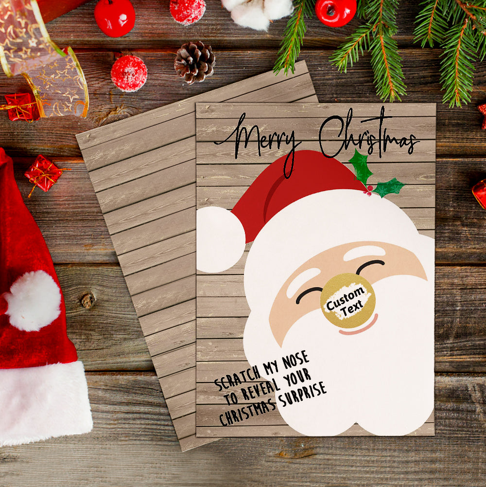Custom Christmas Scratch Card Personalized Surprise Scratch off Cards ...