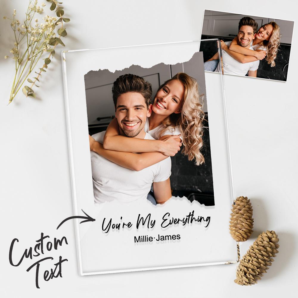 Custom Photo Plaque With Text Personalized Plaque For Lover - MadeMine ...