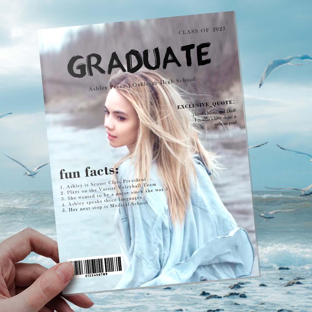 Graduate Magazine Cover Photo - MadeMine Custom Drop Shipping