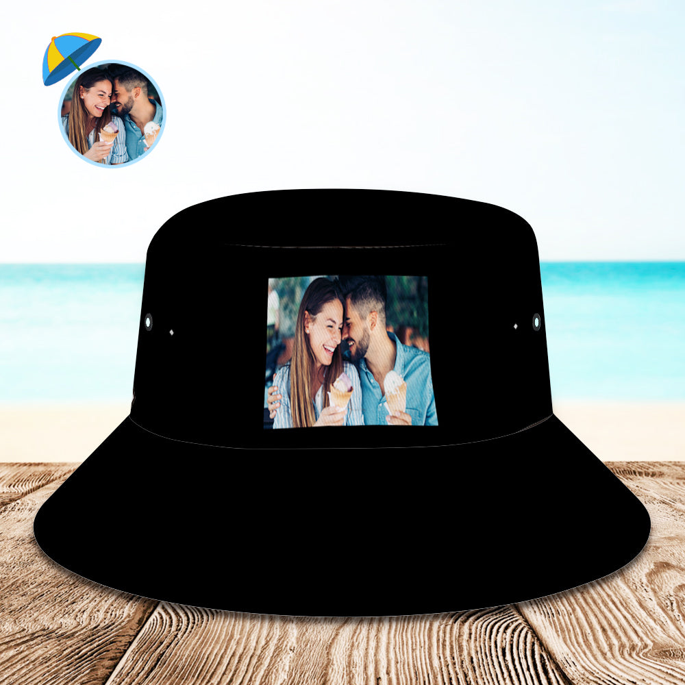 Custom Photo Bucket Hat Personalized Summer Sun Hat Fisherman Cap ...