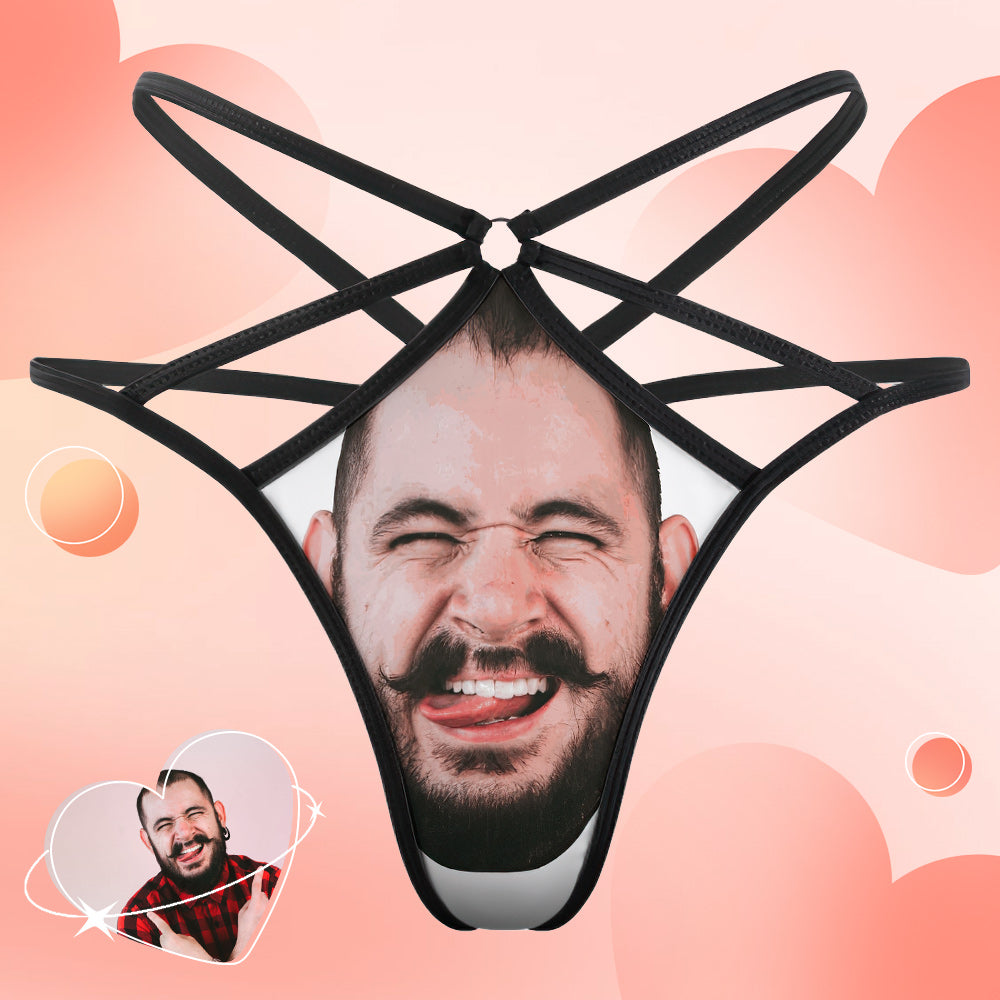 Custom Face Thong Womens Custom Printed Face Sexy Funny Thong Mademine Custom Drop Shipping