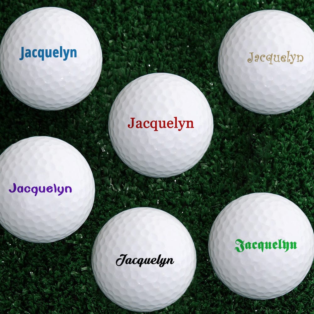 Personalized Golf Ball Set of 6 Custom Golf Ball With Name Gifts for ...