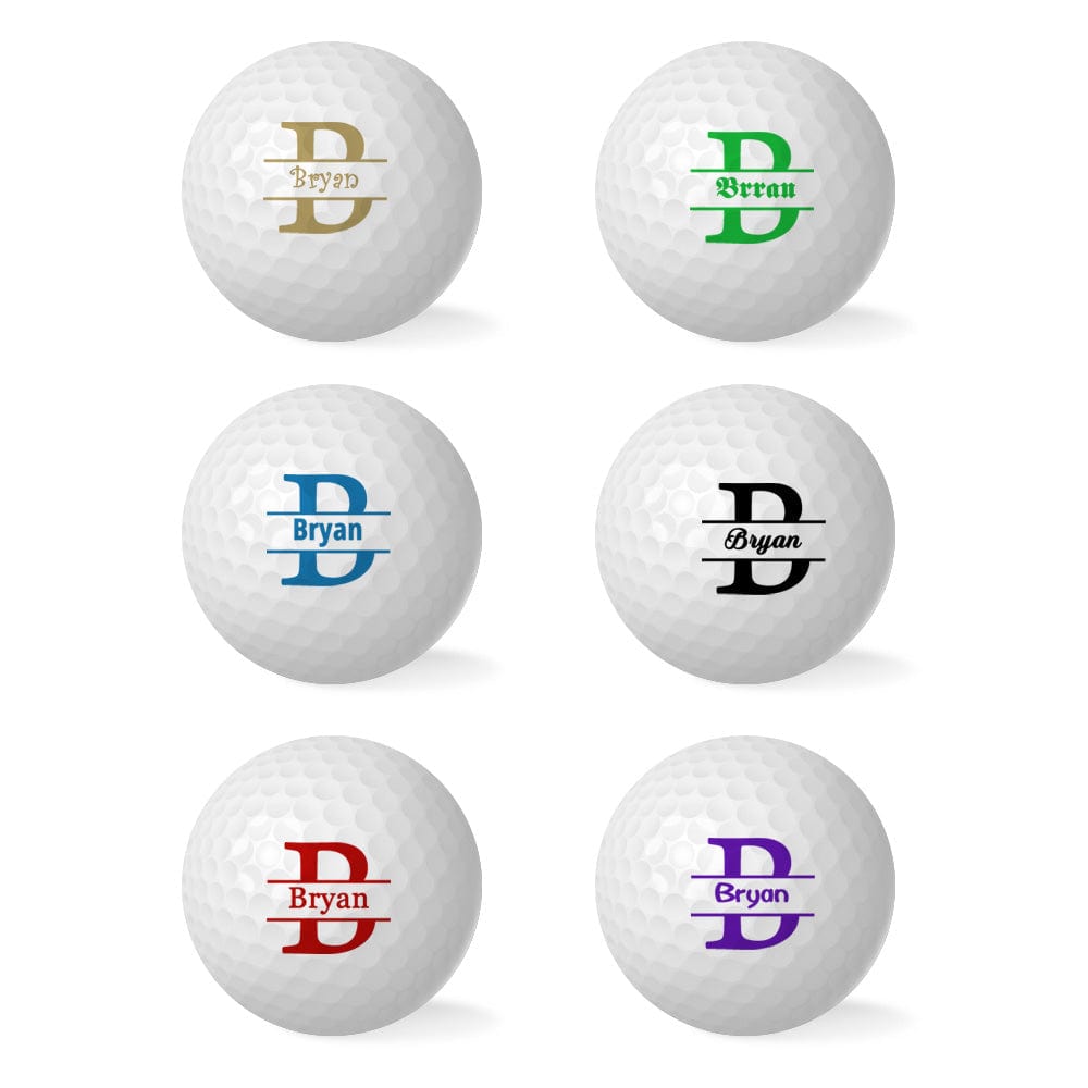 Personalized Monogram Golf Balls Custom Golf Ball Set of 6 Gifts for ...