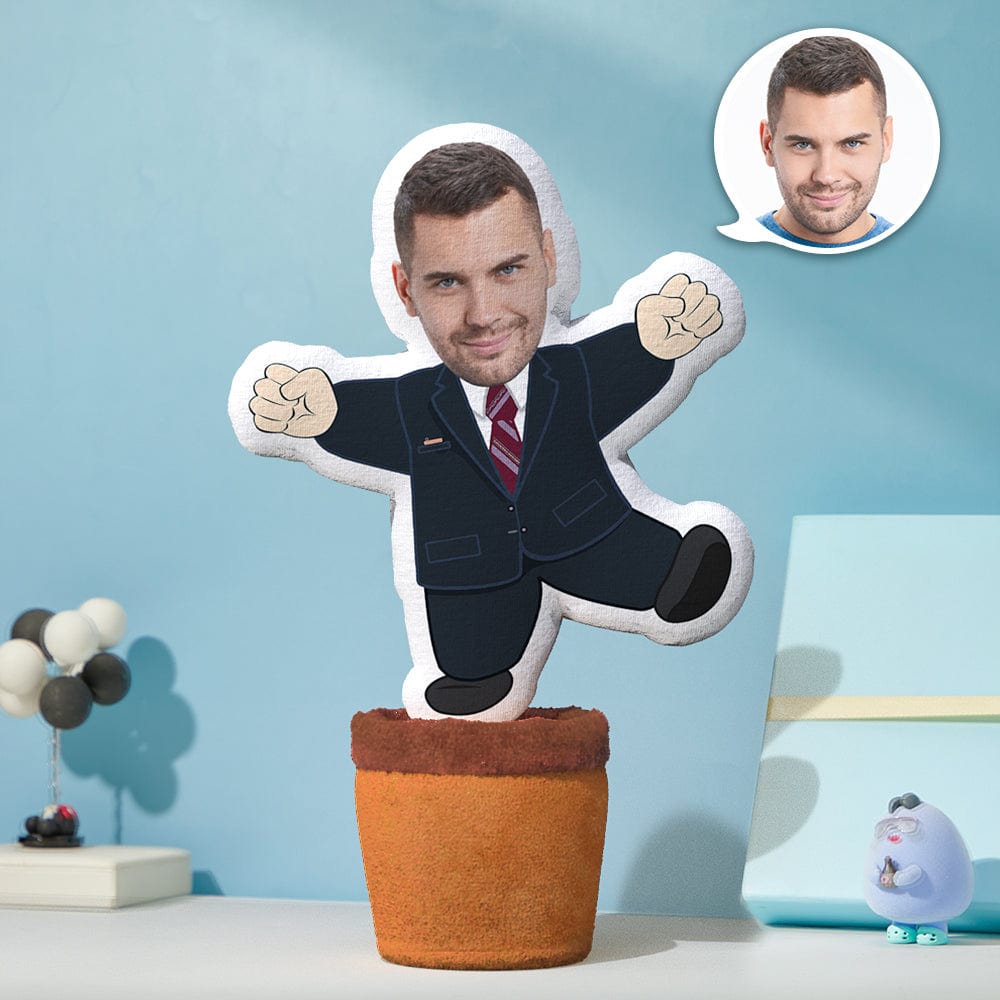 Custom Photo Face Doll Creative Funny Twisting Men in Suits Dancing ...