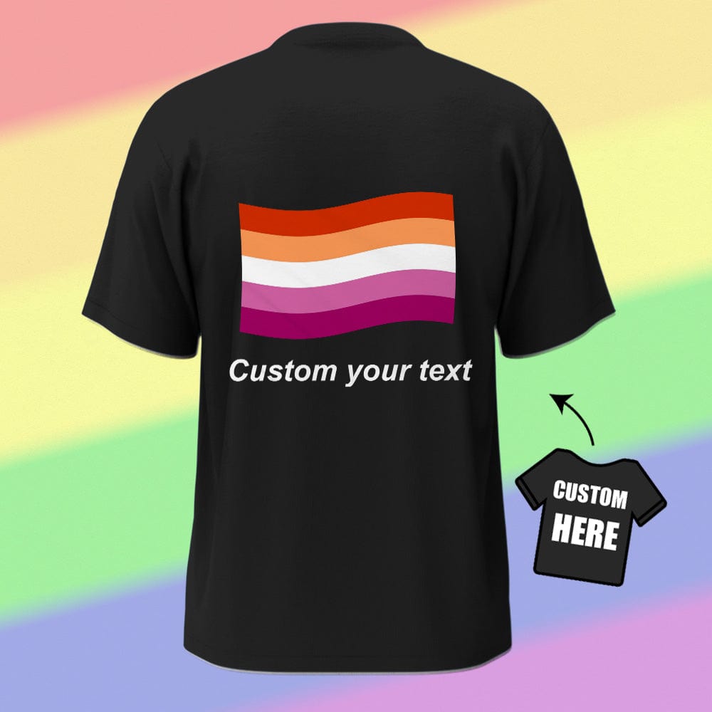 Personalized Gay Pride T-Shirt LGBTQ Rainbow Flag Shirt Gift for Pride ...