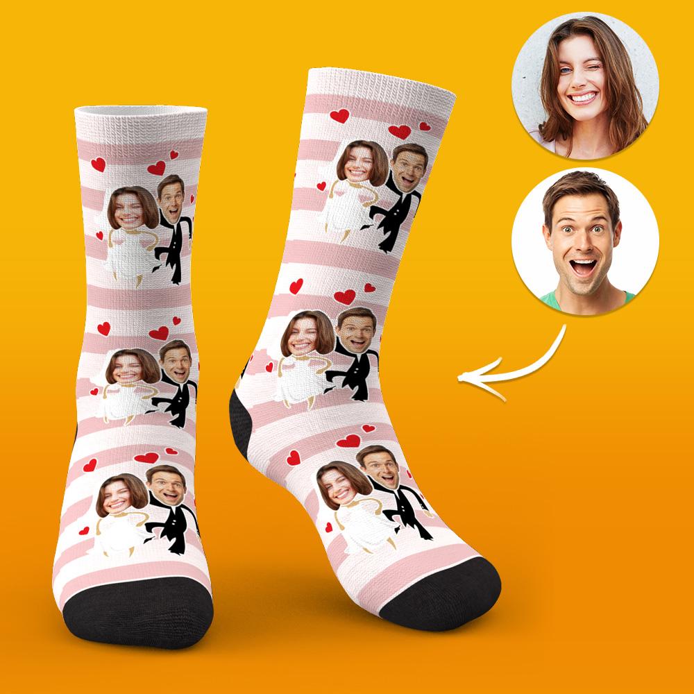 Custom Face Socks Wedding Socks Gift Ideas for Couples - MadeMine ...