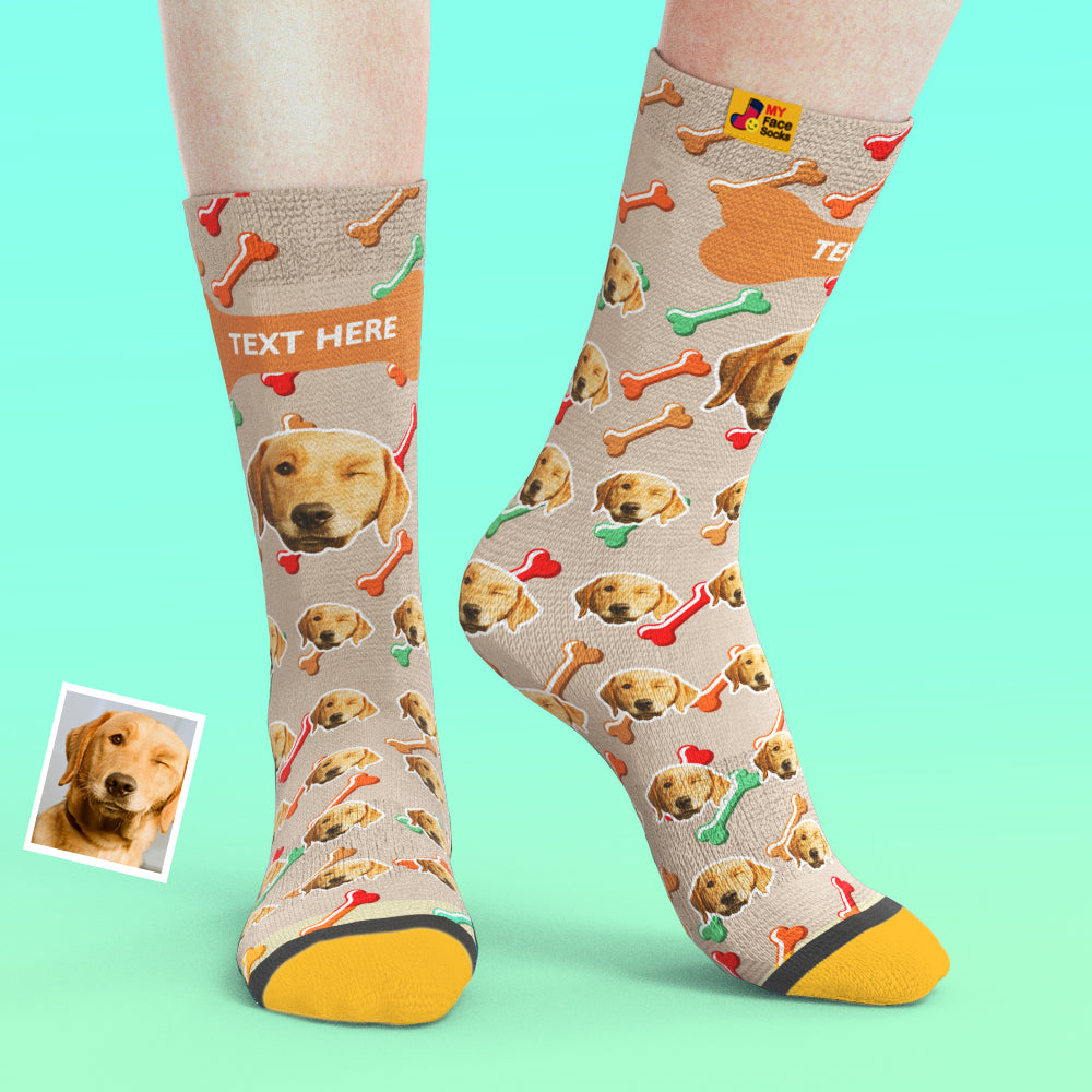 Dogs Face On Socks