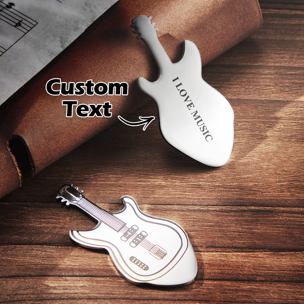 Personalized Engraved Guitar Pick Custom Guitar-Shaped Pick Gift for ...