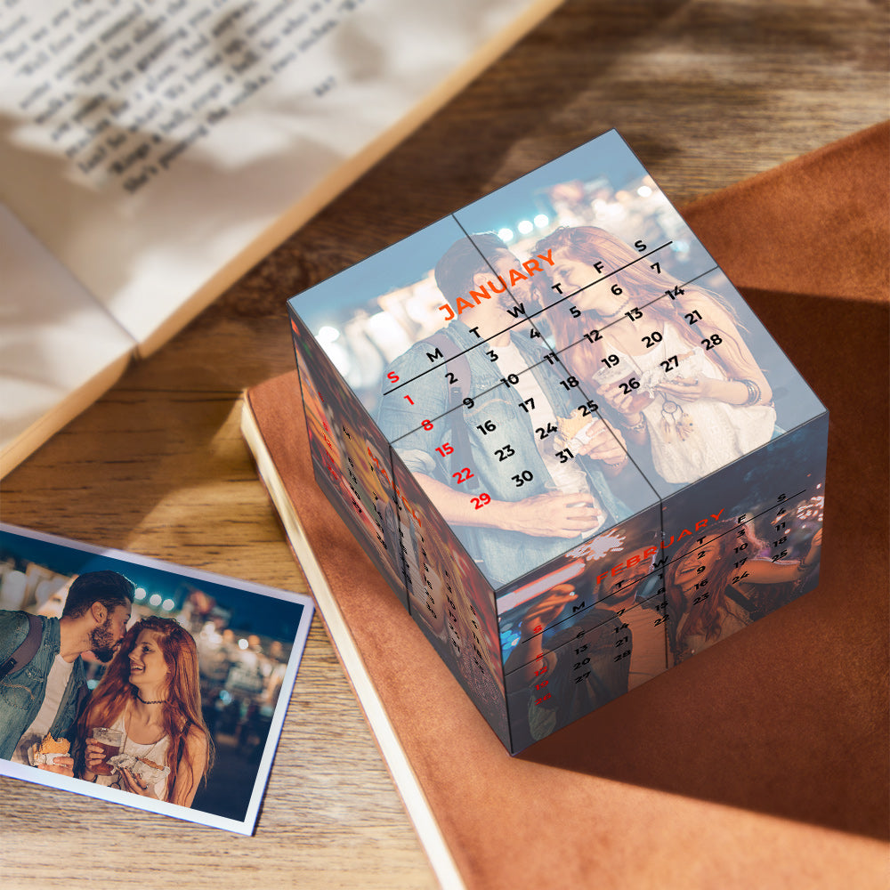 Custom Calendar Photo Cube Personalized Infinity Photo Folding Magic ...