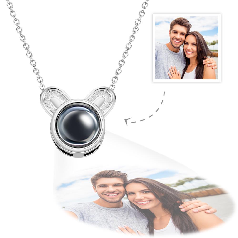 Custom Projection Photo Necklace Cute Mouse Funny Gifts - MadeMine ...