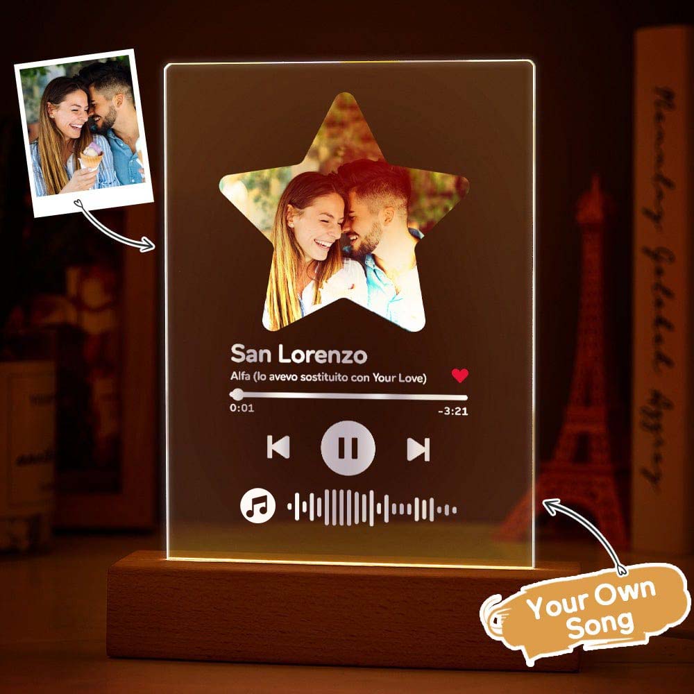 Custom Spotify Night Light Spotify Plaque Personalized Graduation Gifts ...