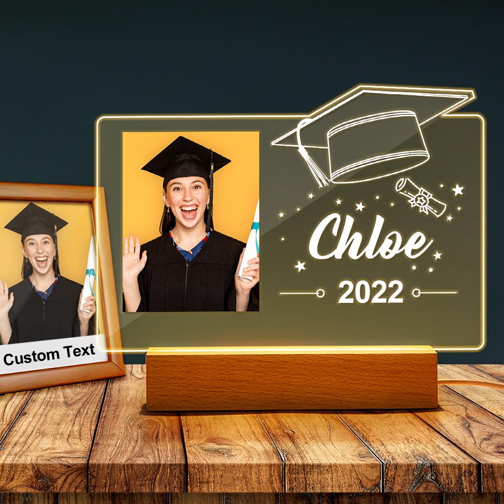 Custom Graduation Gifts Personalized Photo Night Light 3d Illusion ...