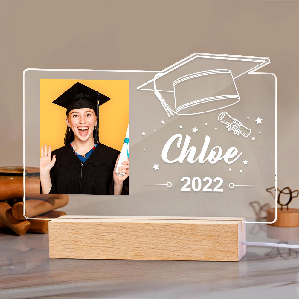 Custom Graduation Gifts Personalized Photo Night Light 3d Illusion ...